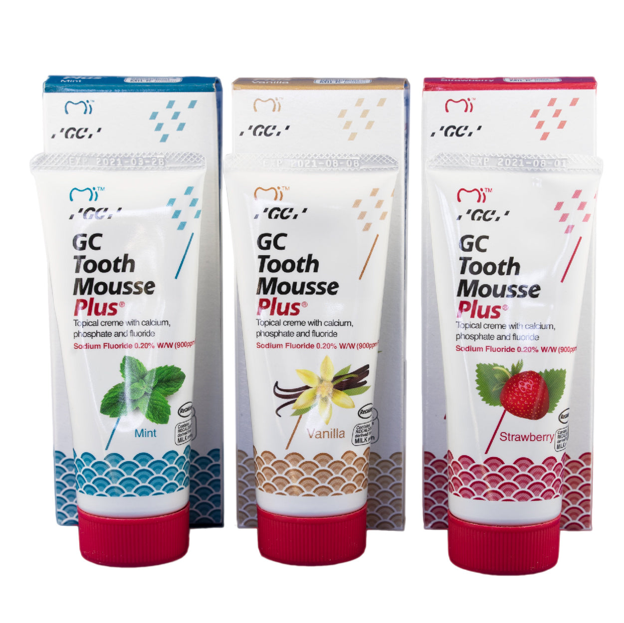 GC TOOTH MOUSSE PLUS WITH EXTRA MILK PROTEIN ASSORTED FLAVORS ...